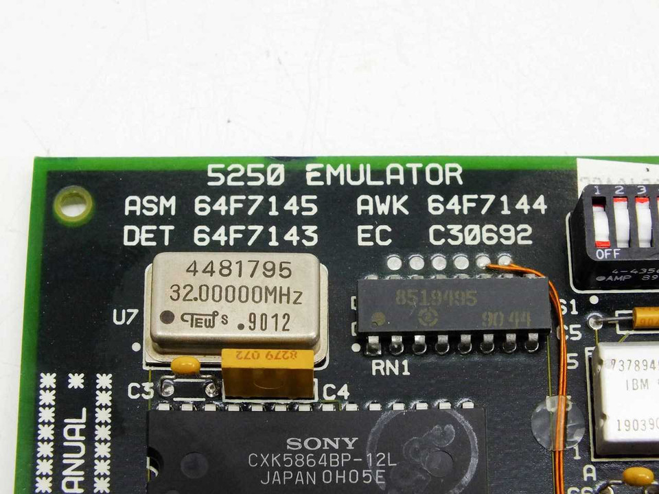IBM ISA hort 5250 Emulator Board 8-Bit 64F7144 64F7143 64F7145