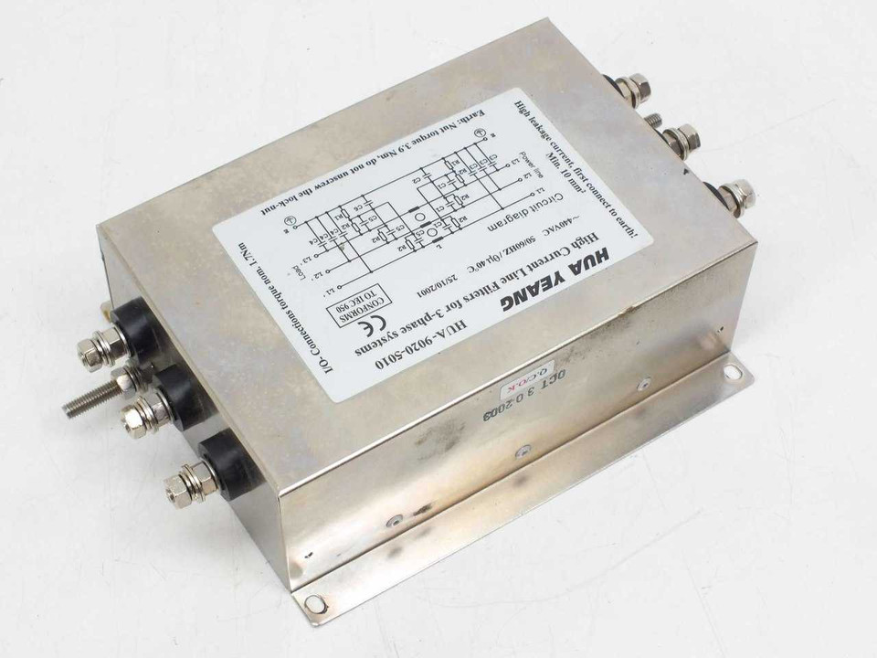 Hua Yeang Hua-9020-5010 High Current Line Filter for 3 Phase System 440VAC