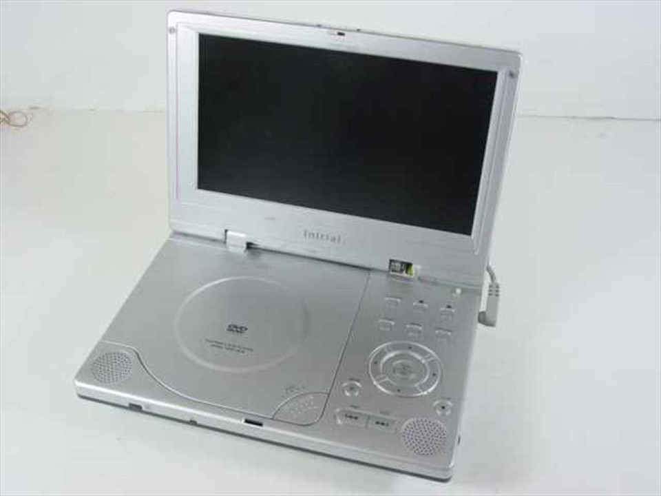 Initial DVD-1810 8" Portable DVD Player -Broken Hinge No Power- As Is ...