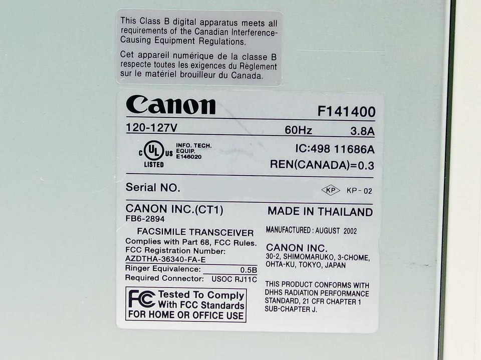 Canon F141400 Imageclass D660 Digital Copier Printer