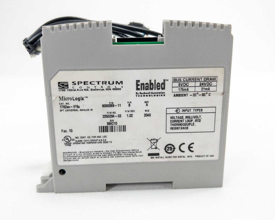 Spectrum Controls 1762sc-IF8u MicroLogix 8-Channel Universal Analog ...