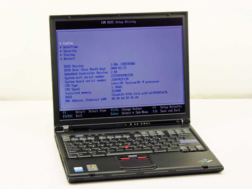 IBM T41 Intel Pentium M 1.7GHz 512 MB RAM 60GB HDD Type 2373