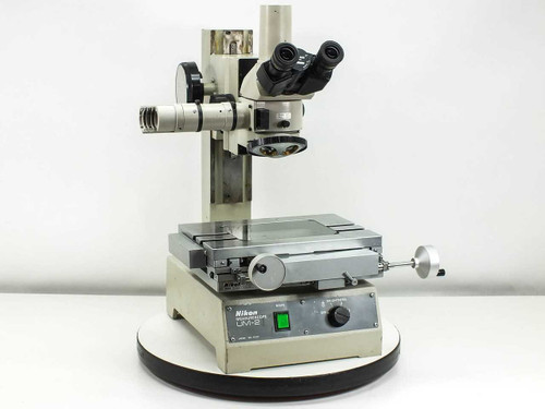Nikon UM-2 Measurescope Microscope with Trinocular Head and 4 Slot Turret