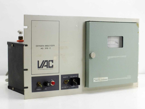 VAC Oxygen Analyzer w/ Teledyne Trace Oxygen Analyzer AO-316-C