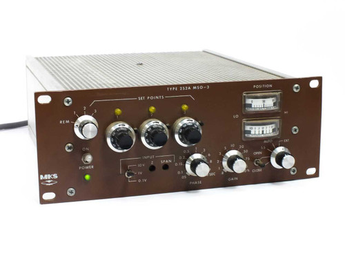 MKS 252A Exhaust Valve Pressure Control System