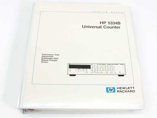 HP 5334B Universal Counter CIIL Firmware Rev. 1.0 Service Manual