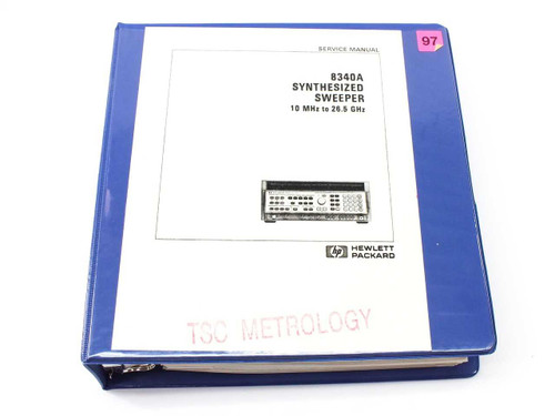 HP 8340A Synthesized Sweeper 10 MHz - 26.5 GHz Service Manual Volume 3