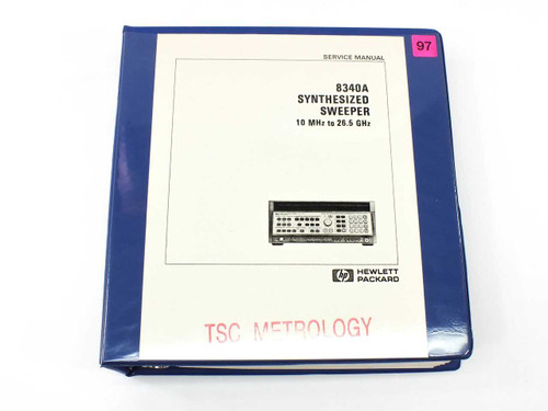 HP 8340A Synthesized Sweeper 10 MHz - 26.5 GHz Service Manual Volume 4