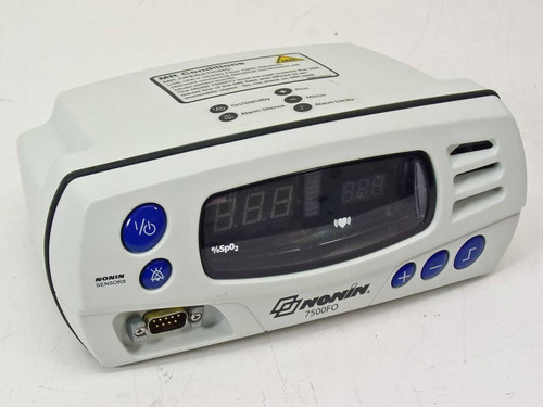 Nonin 7500FO Fiber Optic Tabletop Pulse Oximeter w/ Mounting Bracket