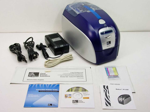 Zebra P120iP0000A P120i Dual Sided Color ID Card Printer with accessories
