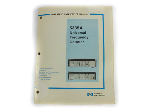 HP 05335-90021 5335A Universal Frequency Counter - Operating & Service ...