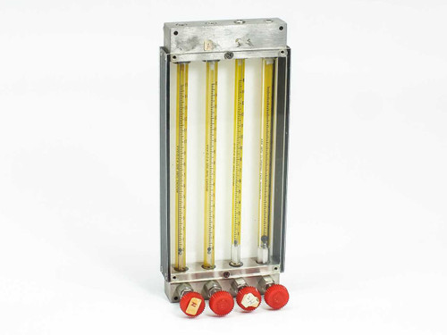 Flow Panel Meter With Brooks R-2-15-AAA R-2-15-D & Matheson 604 Tubes 1 ...