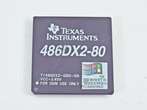 Texas Instruments 486DX2-80 80 Mhz. Bus 40 Mhz P/N TI-486DX2-G80-GA