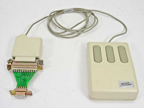 Mouse Systems MSC 900704-001 M2 3 Button Optical 25 Pin Serial Mouse w ...