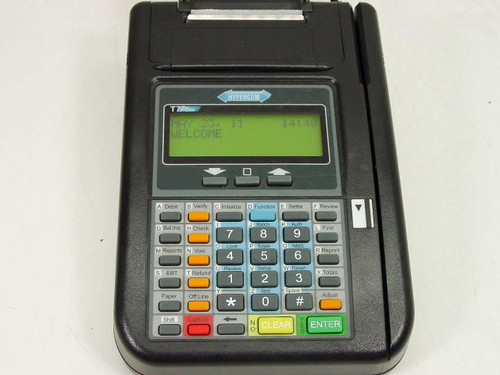 Hypercom T7plus Credit Card terminal w/ printer 010218-012 ZK