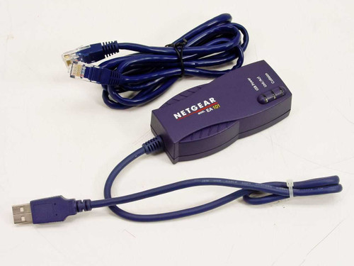 Netgear EA101 10 Mbps Ethernet USB RJ45 Adapter with CAT 5 Cable