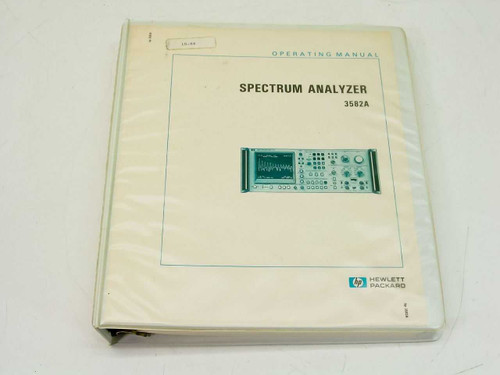 HP 3582A Operating Manual