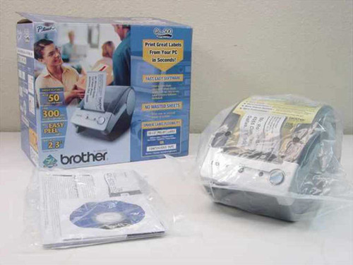 Brother QL500 PC Label Printer w/ Manual and Driver - New