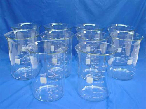 Pyrex 1-4L 1 Lot Griffin 4000ML Beakers 10 Each