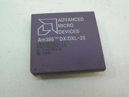 AMD A80386DXL-25 Am386 DX/DXL-25 Vintage 386 25 Mhz Processor