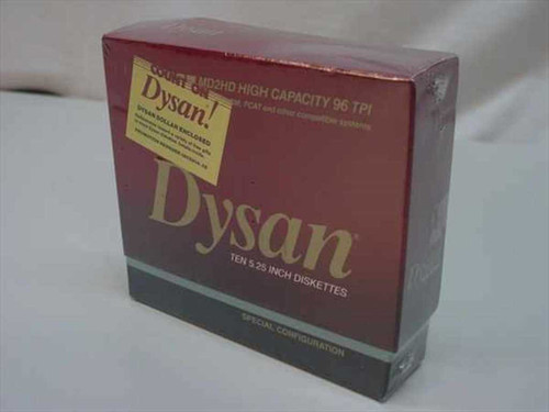 Dysan MD2HD 10 5.25" High Density Floppy Diskettes 96 TPI
