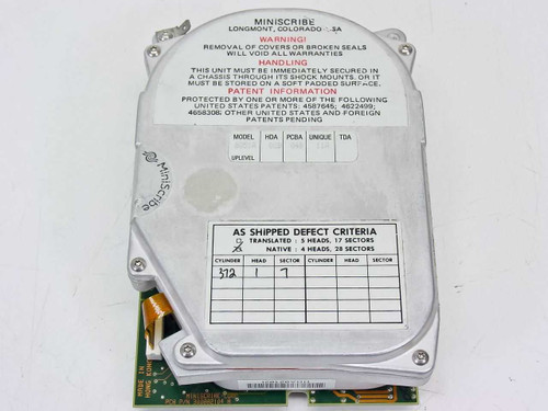 MiniScribe 8051A 40MB 3.5" IDE HH Hard Drive