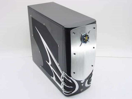Generic Designer Computer Case (black with wings)