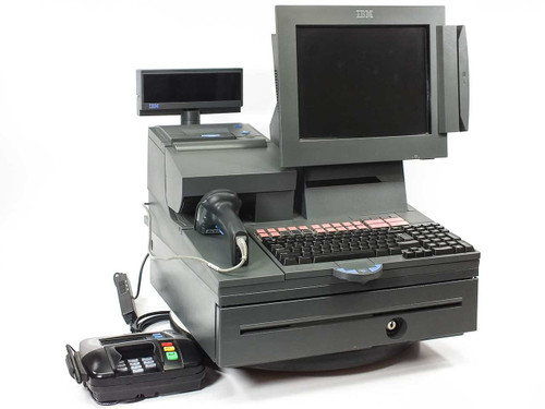 IBM 4840-544 SurePOS 544 Retail System w/ Cash Drawer VeriFone PinPad D ...