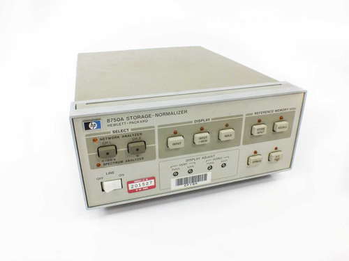 Hewlett Packard 8750A Dual-Channel Storage Normalizer & Manual - As Is
