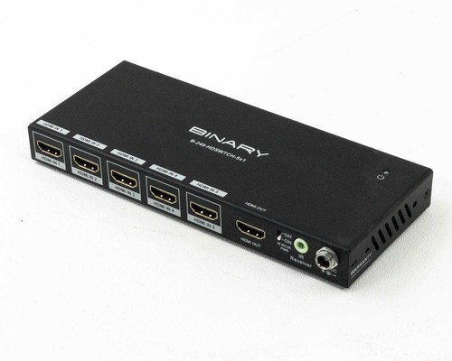 Binary B-240-HDSWTCH-5x1 240 Series 4K Ultra HD HDMI Switch with IR AS ...