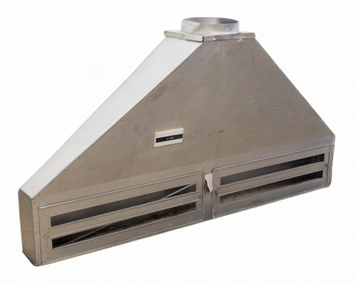 Stainless Steel Fume Hood Horizontal Wall Mounted Slotted Duct 72w x ...
