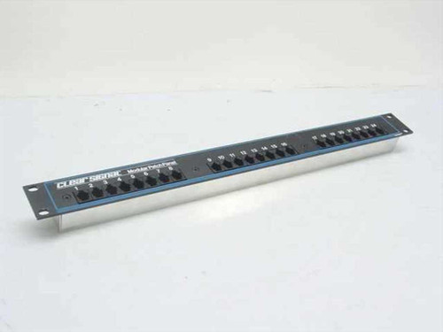 Clear Signal 24-Port Modular Patch Panel - 19 Inch Rackmountable