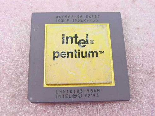 Intel Pentium 1 90Mhz Gold Faced Processor - A8050290 (SX957)