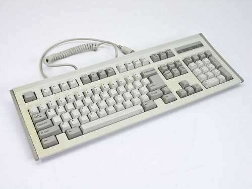 BTC AT Keyboard VINTAGE Style with Coiled Cable - TESTED GOOD (BTC-7000)