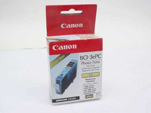 Canon BCI-3ePC Photo Ink Tank Cyan for Vintage BJC Multipass Injet Printers