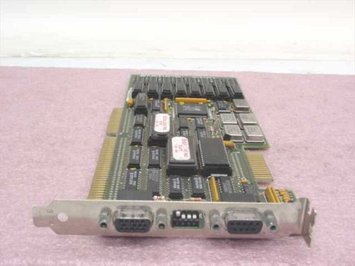 Excelogic Video Card Dual 9-Pin 15-Pin 19-Bit ISA with Dip Switches VGA-16H