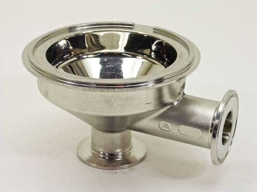 Stainless Steel KF Pipe fitting w/ 3 openings (316L)