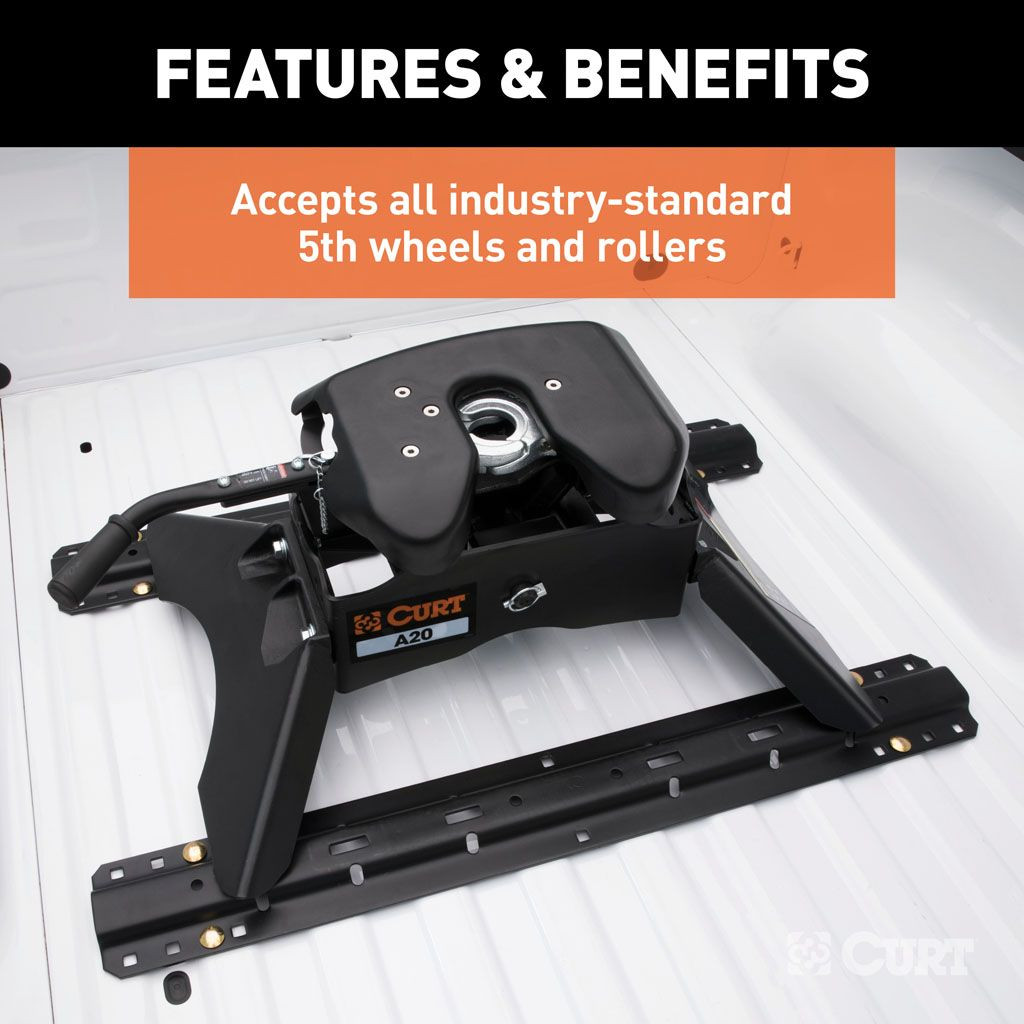 CURT UNIVERSAL 5TH WHEEL BASE RAILS - Portsmouth Trailer Supply