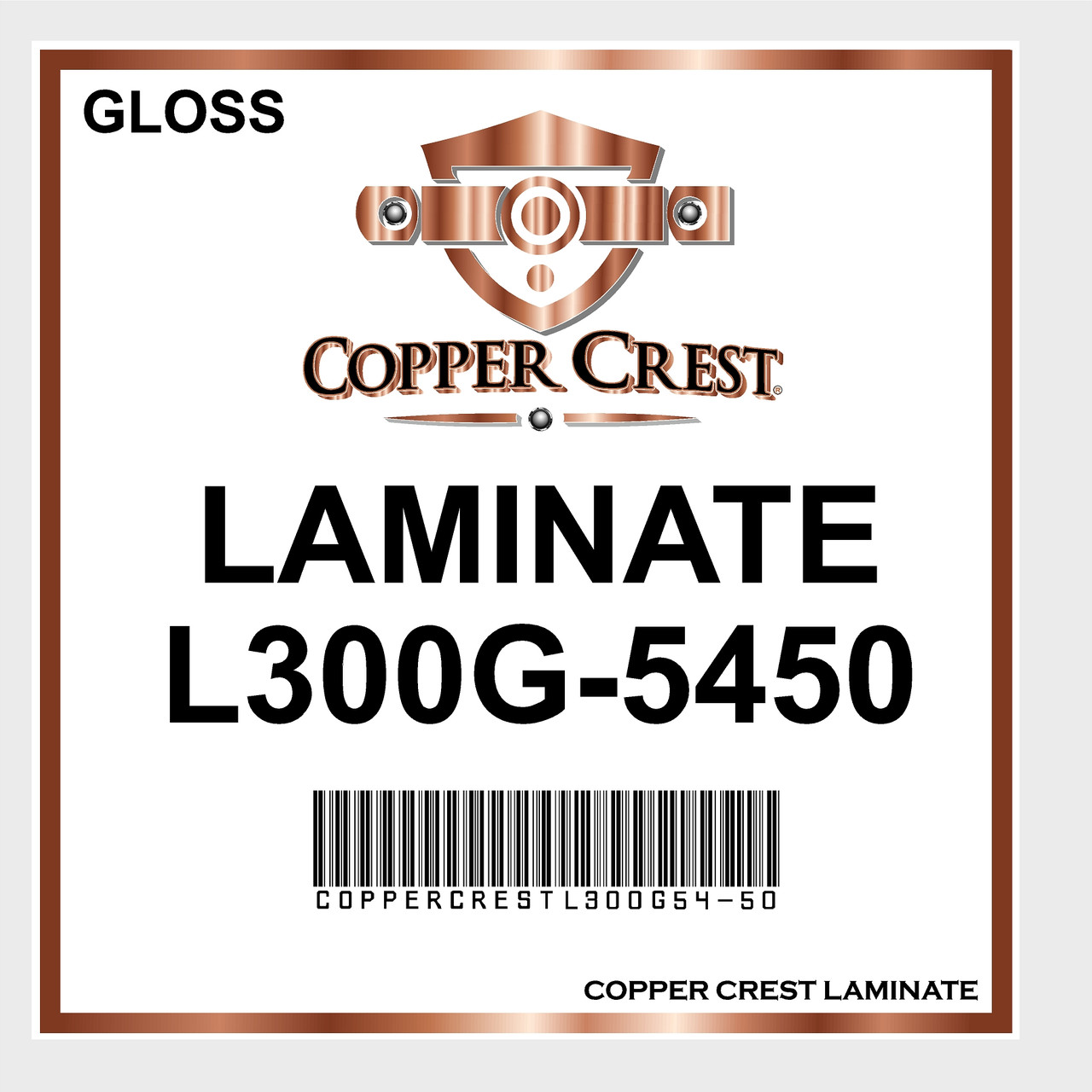 Copper Crest L300G Clear Gloss Laminate - UV Protection | KG Supplies