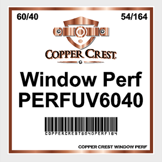 Copper Crest 60/40UV Perforated Window Film - Maximum Visibility
