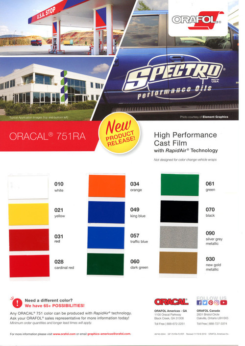 ORACAL® 751RA High Performance Cast Film with RapidAir Technology ...