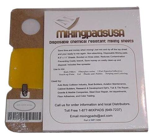 Advantage 90009 Quick Mix Sheets/Mixing Board (100 Pack)