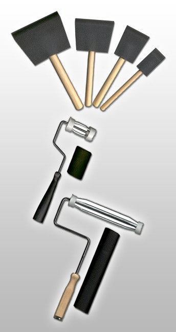 1014-1 1" Poly Foam Brush, 48 per Pack