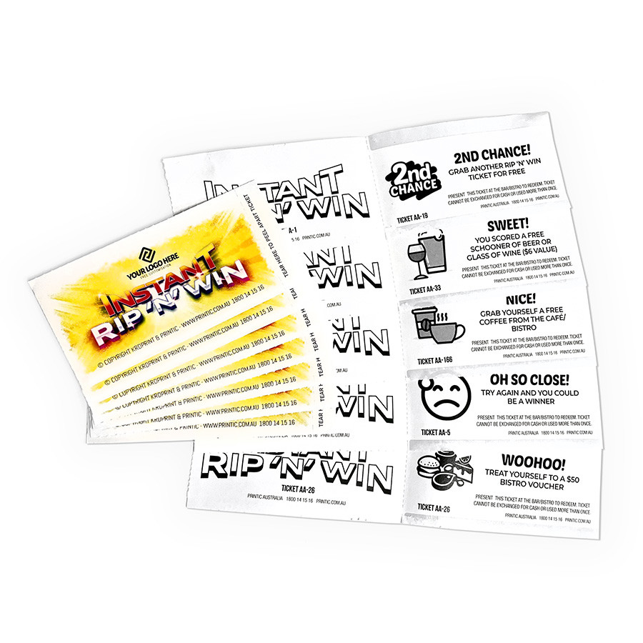 Instant Rip 'n' Win Tickets
