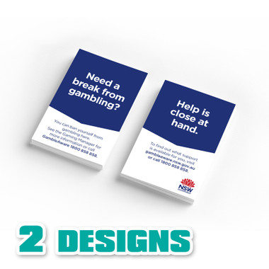 Gambling Self-Help Exclusion Cards