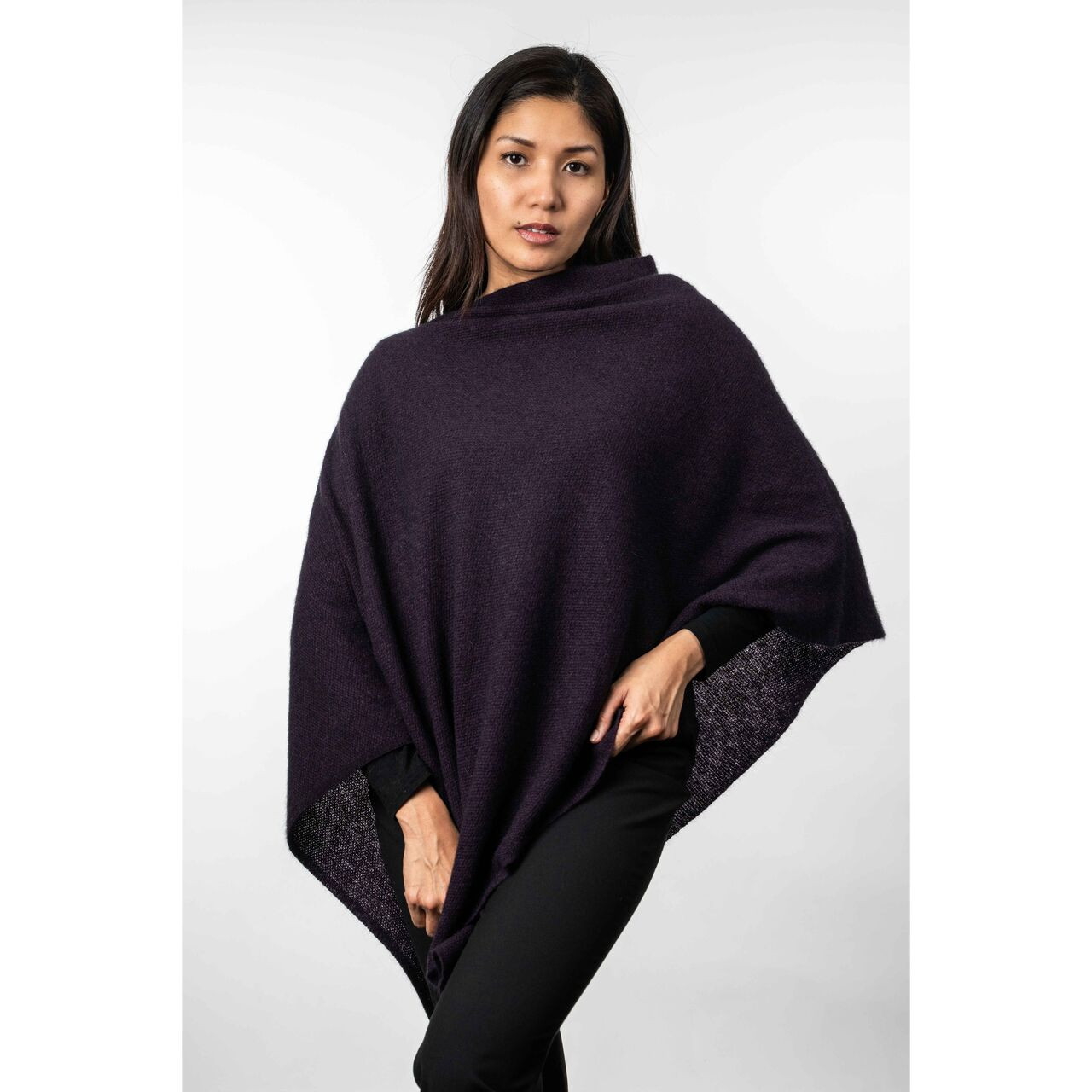 Koru Merino & Possum Two Way Poncho | Womens