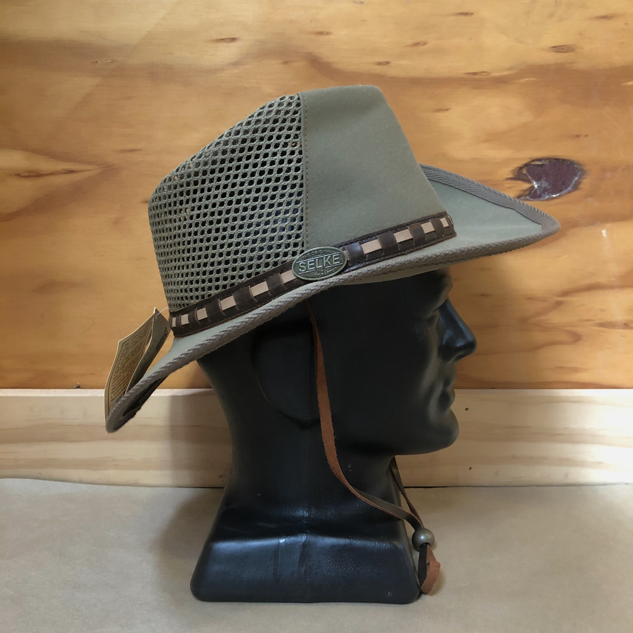 Selke - 'The Visor Airhead' Khaki Canvas/Mesh Hat - The Tin Shed