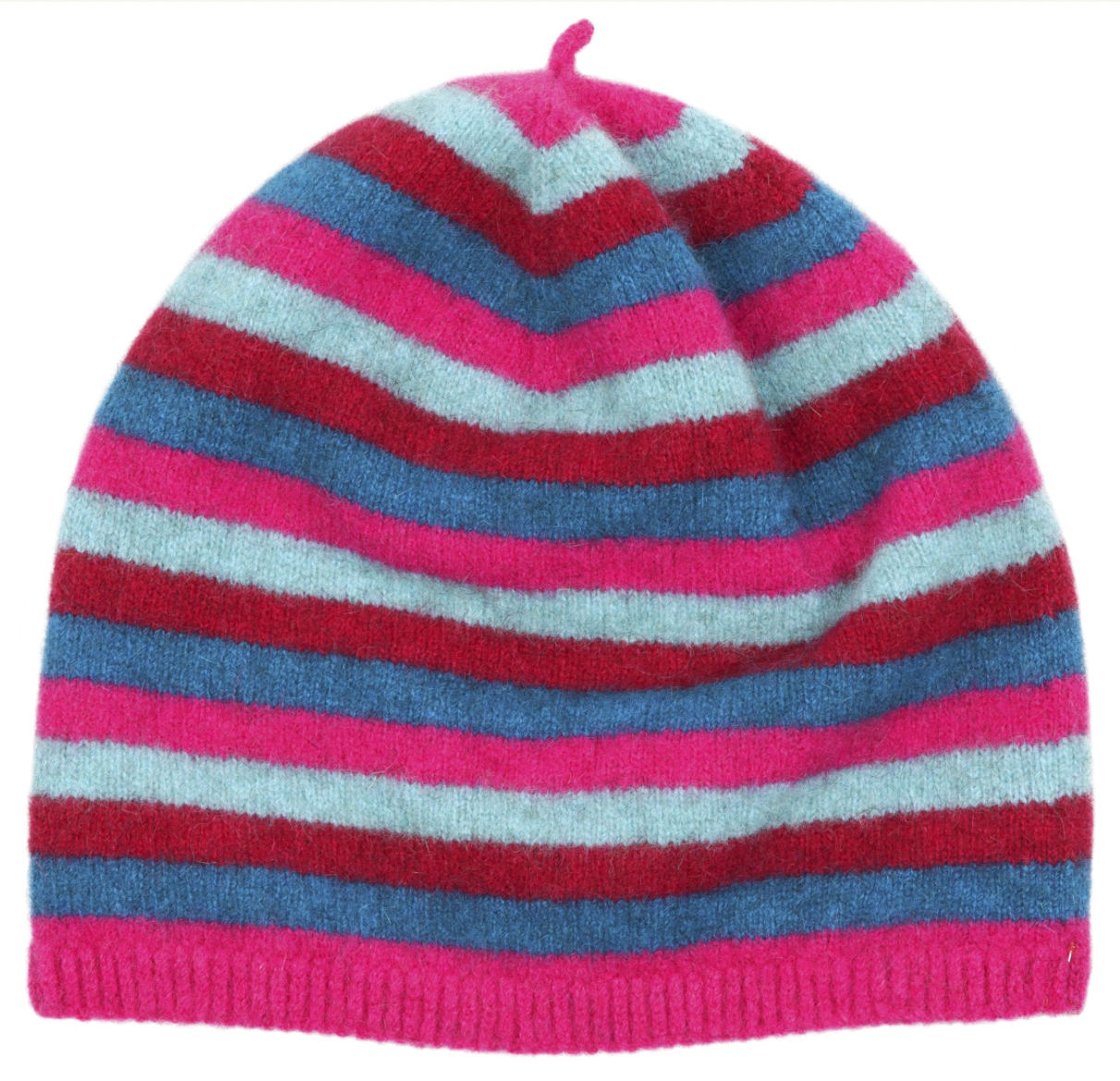 Native World | Merino & Possum Kid's Striped Beanie | Shop Now