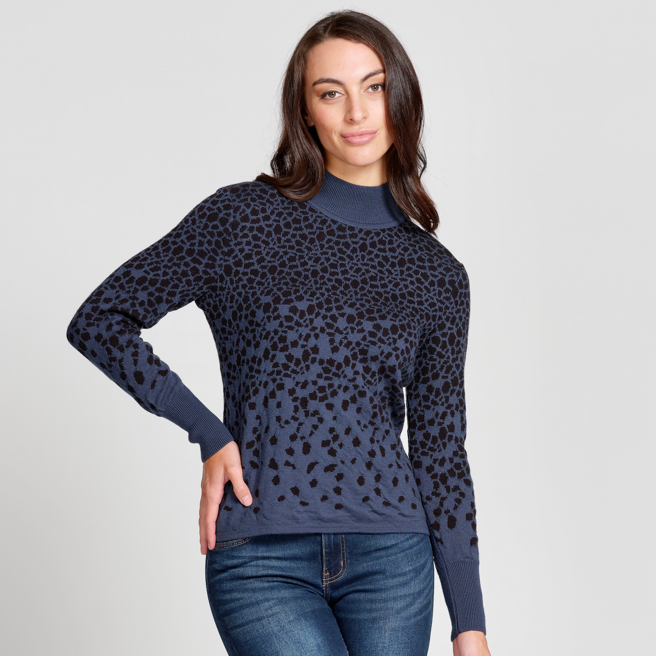 Optimum Merino | Animal Pattern Jumper | Women's Knitwear