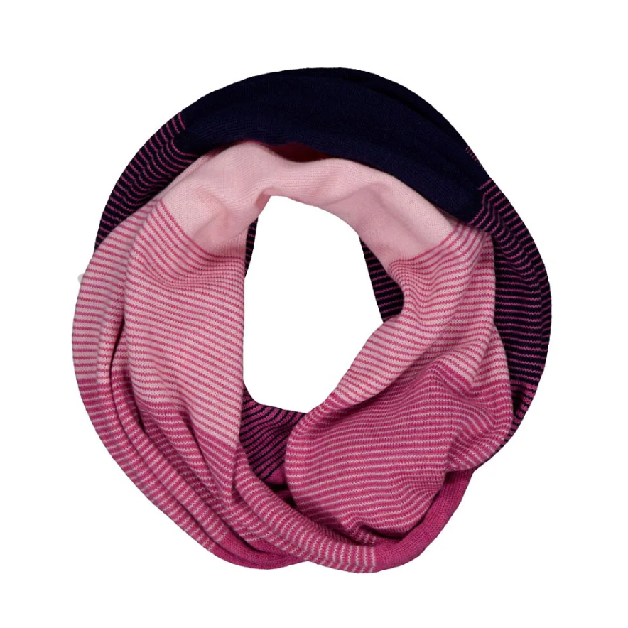 Royal Merino - 100% Merino Graduated Stripe Infinity Scarf - The Tin Shed